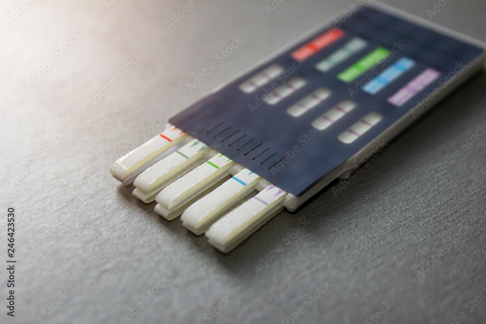 Test strips to determine drugs in the body Stock Photo | Adobe Stock