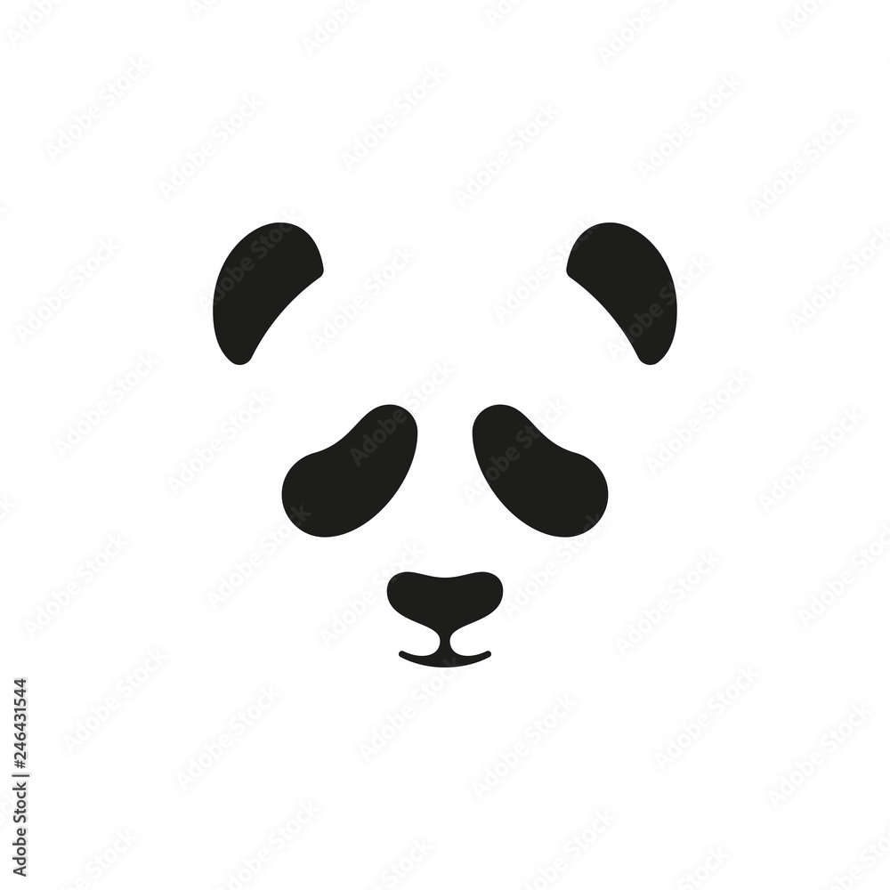 Panda Face Vector
