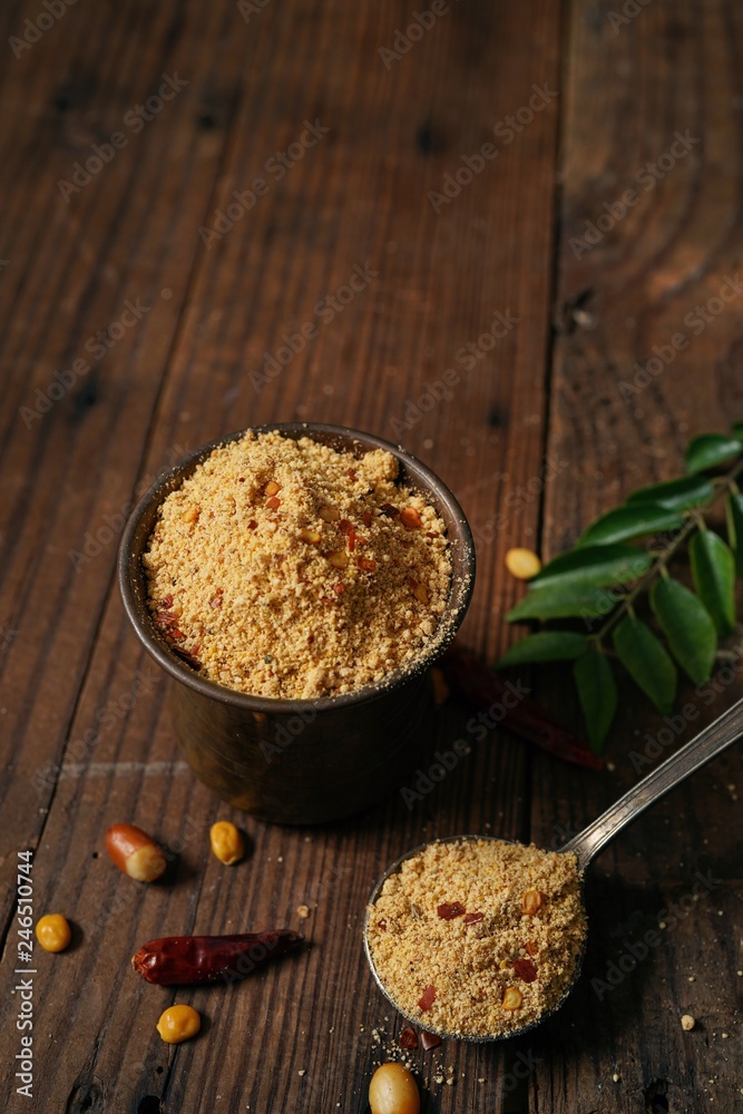 Idli Podi or chutney Powder- dry condiment for South Indian breakfast ...