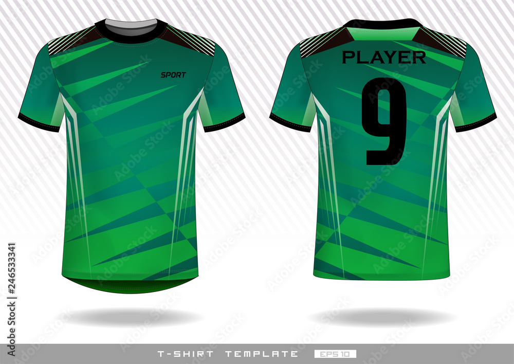 sports t shirt template. uniform design. team wear design. prints ...