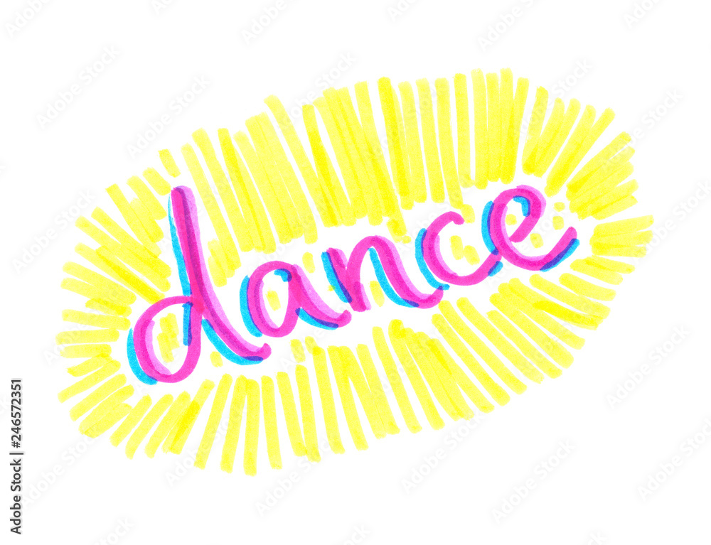 The Word Dance In Pink