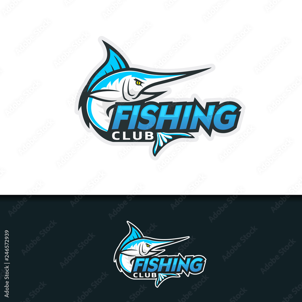 fish Sport Logo Stock Vector | Adobe Stock