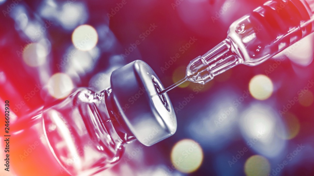 Vaccine needle syringe hypodermic injection single dose for prevention ...