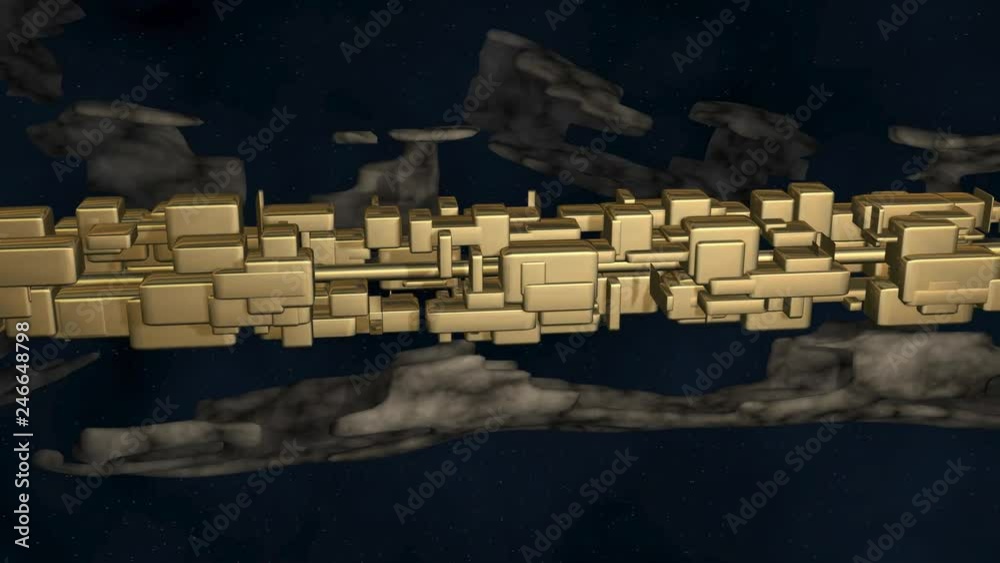 Oumuamua interstellar object, alien probe, asteroid, comet . 3d ...