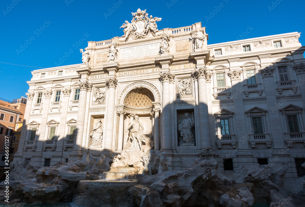 The Trevi Fountain is a fountain in the Trevi district in Rome, Italy ...