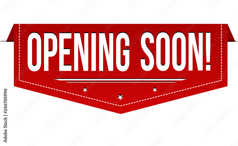 Opening soon banner design Stock Vector | Adobe Stock