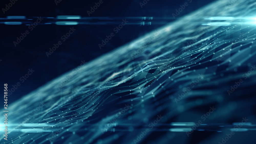 Poster Concept title background for information technology network ...