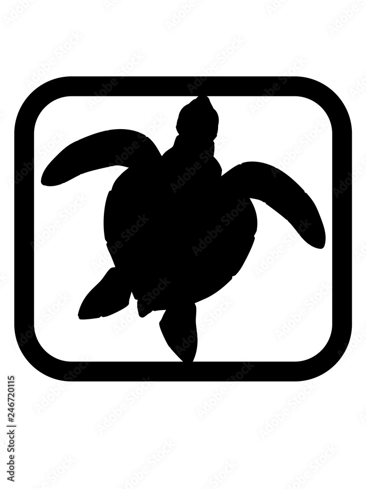 Ilustração do Stock: button meeresschildkröte silhouette umriss ...