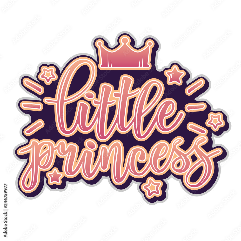 Vector illustration of Little Prince text Stock Vector | Adobe Stock