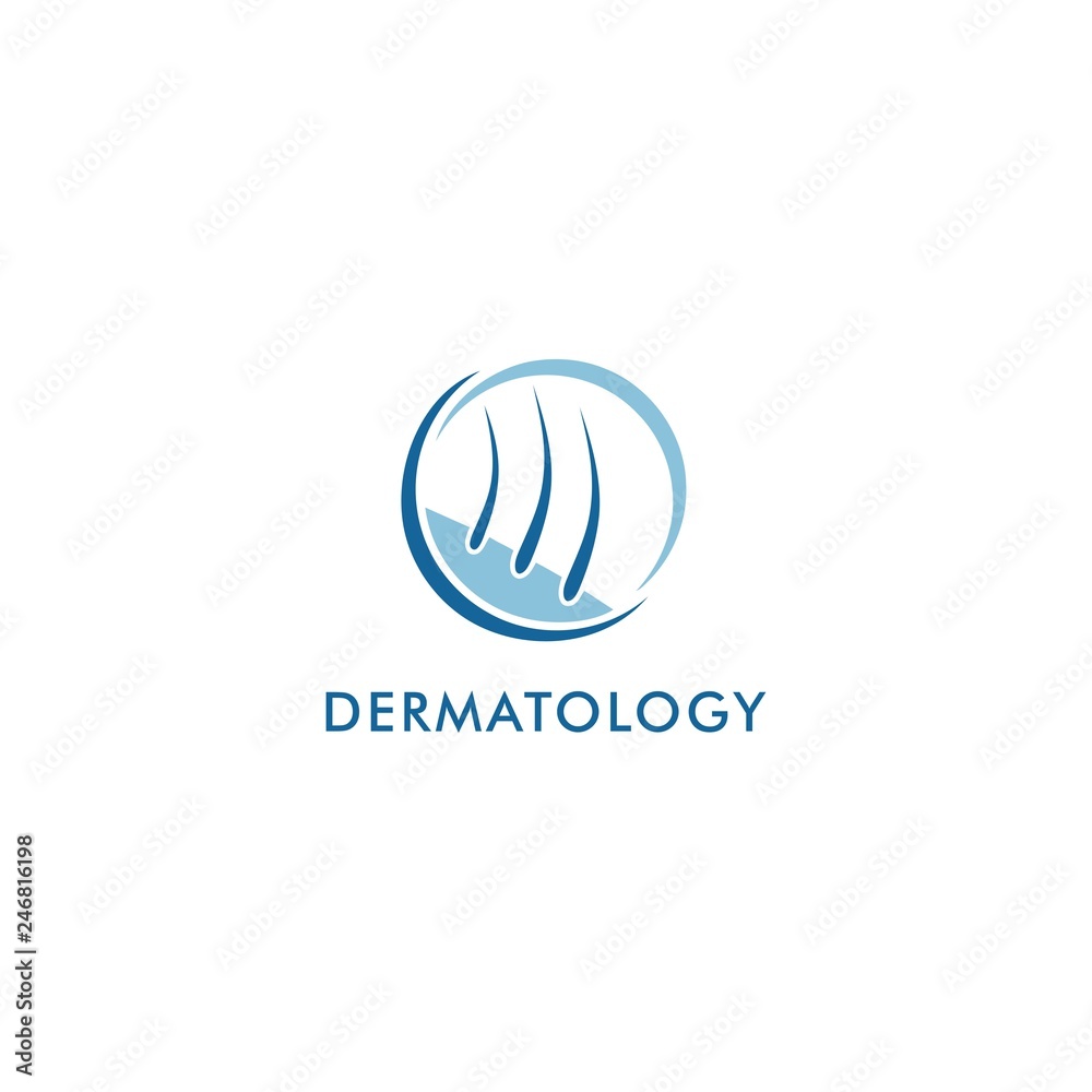 dermatology, skin care beauty, logo vector Stock Vector | Adobe Stock