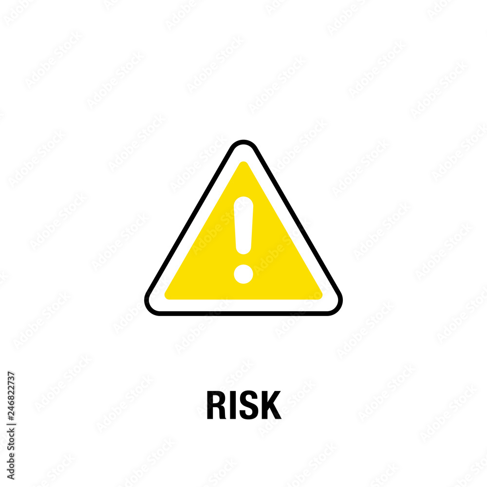 RISK ICON CONCEPT Stock Vector | Adobe Stock