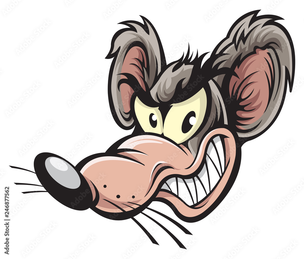 Rat cartoon character Stock Vector | Adobe Stock
