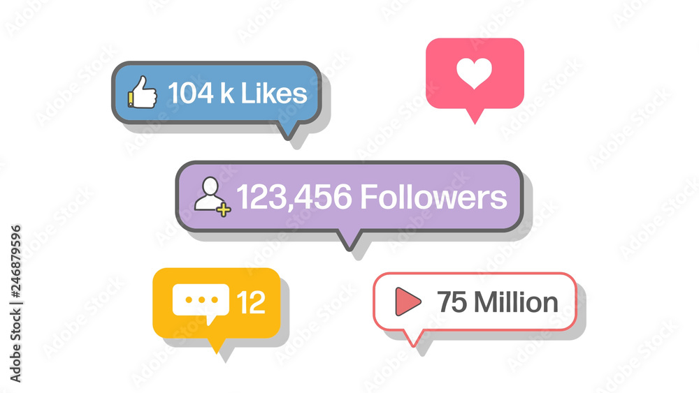 Notification Counter Stock Template | Adobe Stock