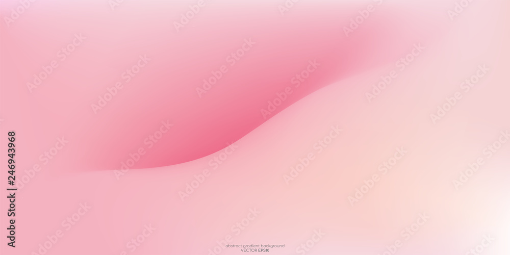 Vector abstract blurred gradient pastel pink and red curve line ...