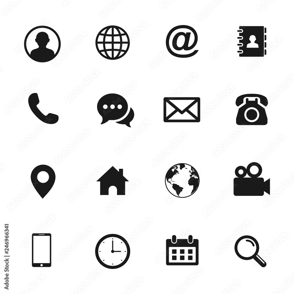 Web icon set. Set of web icon symbol vector Stock Vector | Adobe Stock