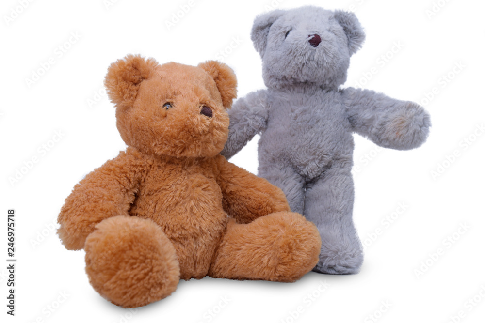 Teddy Bear lift , teddy bear isolated on white background Stock Photo ...