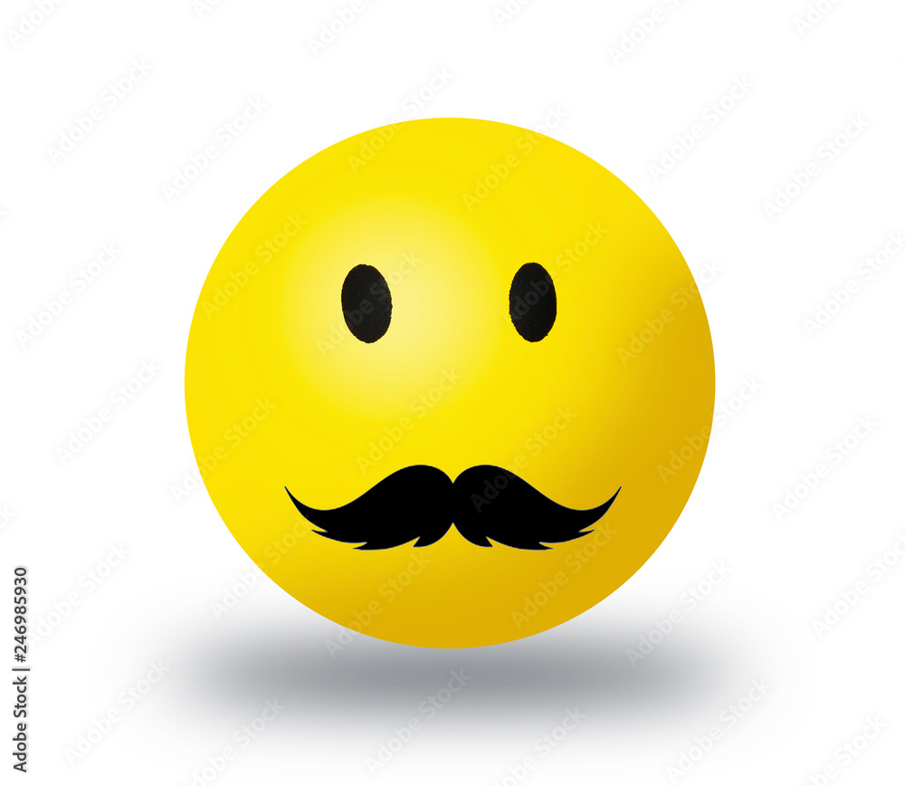 Smiley Faces With Mustaches