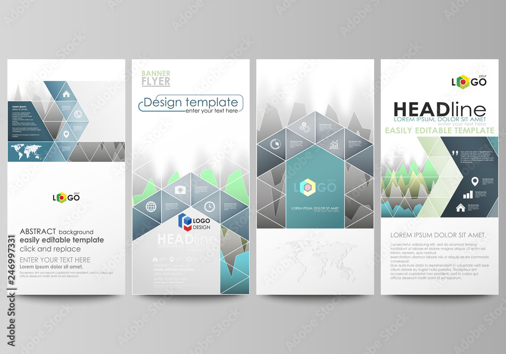 The minimalistic abstract vector illustration of the editable layout of ...