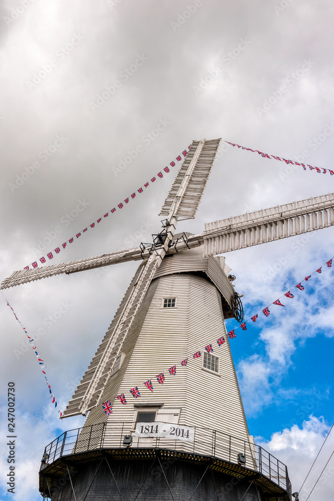 Cranbrook Smock Windmill. Tallest windmill in the UK Stock Photo ...