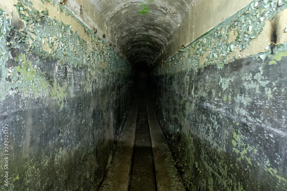 underground bunker, old underground Soviet military bunker under ...