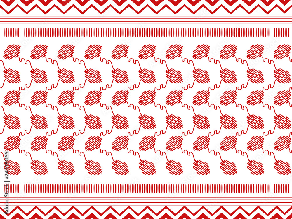 Keffiyeh Pattern Seamless Background Illustration Stock Vector | Adobe ...