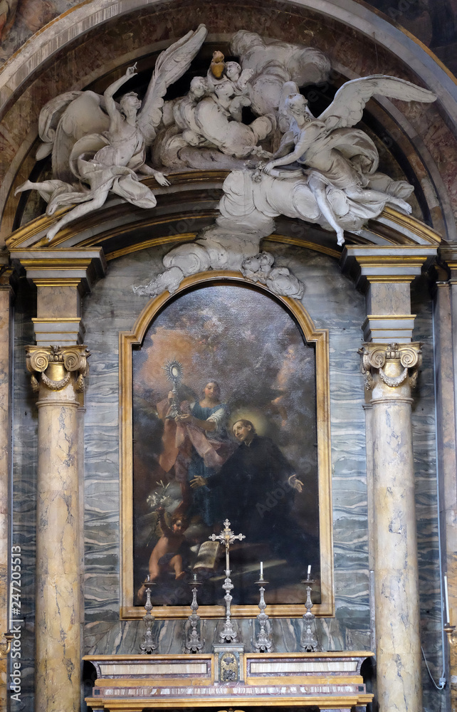 Eucharistic Adoration altarpiece in the Chapel St. Francis Caracciolo ...