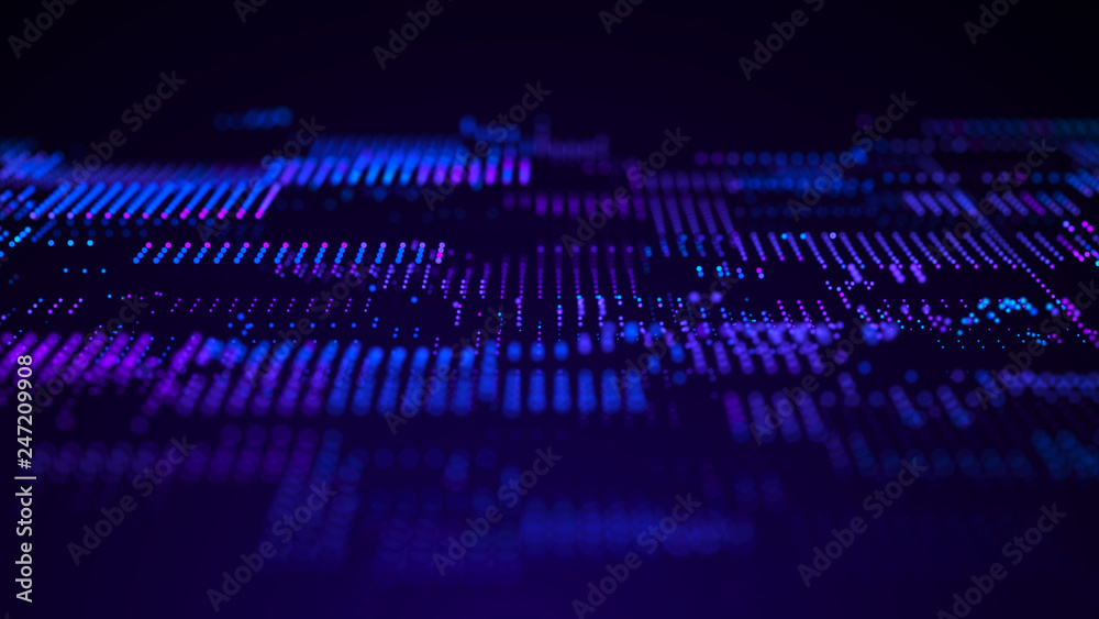 Abstract tech background. Abstract space background. Digital technology ...