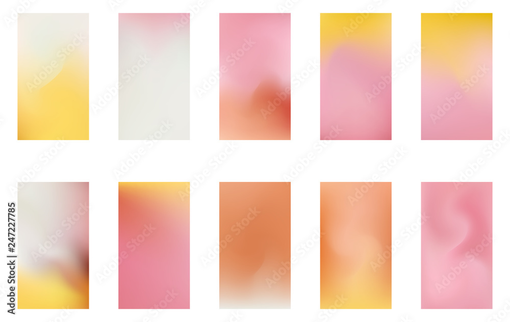 Soft color background. Modern screen vector design for mobile app. Soft ...