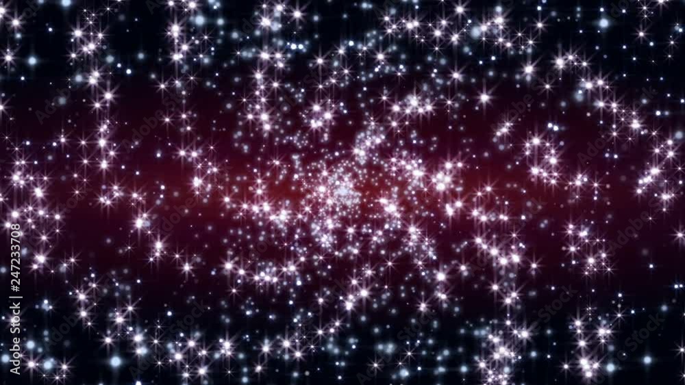 4K Abstract motion background animation shining particles sparks and ...