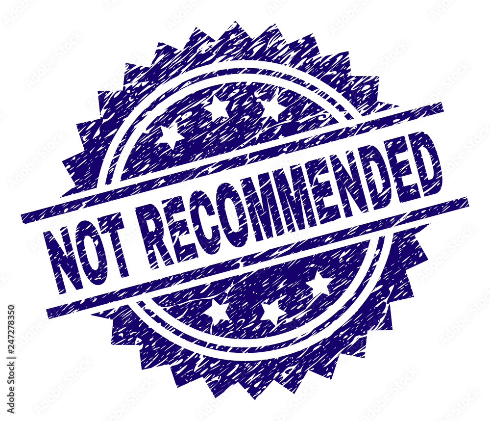 Not Recommended Stamp