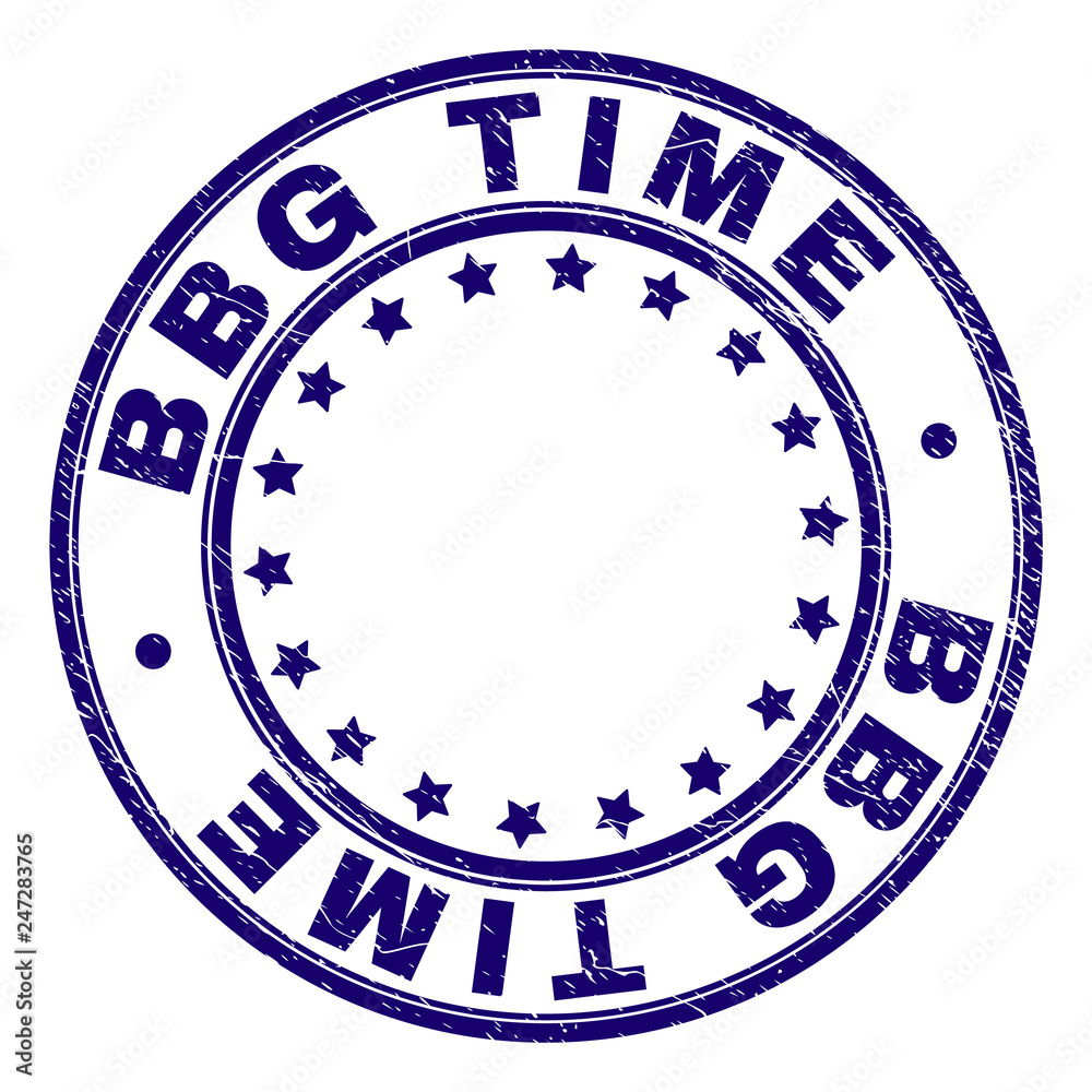 BBG TIME stamp seal watermark with grunge texture. Designed with ...