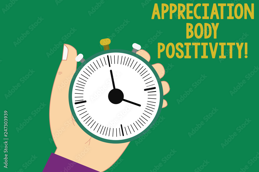 Text sign showing Appreciation Body Positivity. Conceptual photo ...