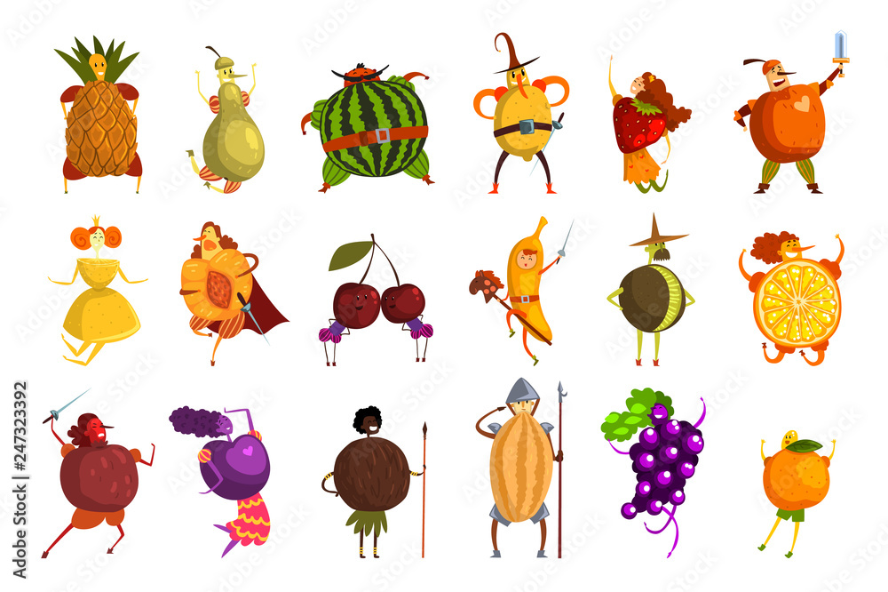 Fruit Clipart Cartoon People