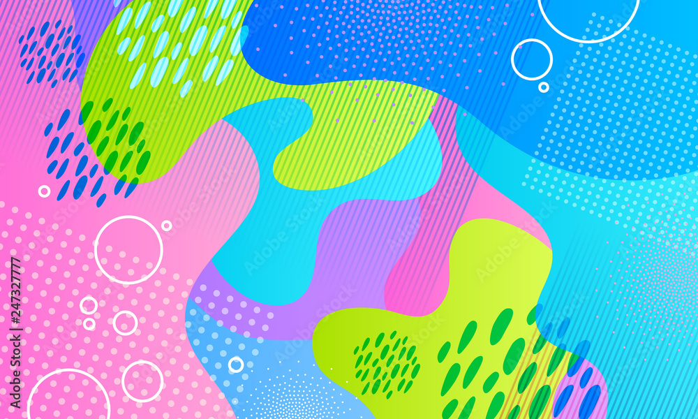 Vector blobs abstract background. Colorful liquid shapes. Stock Vector ...