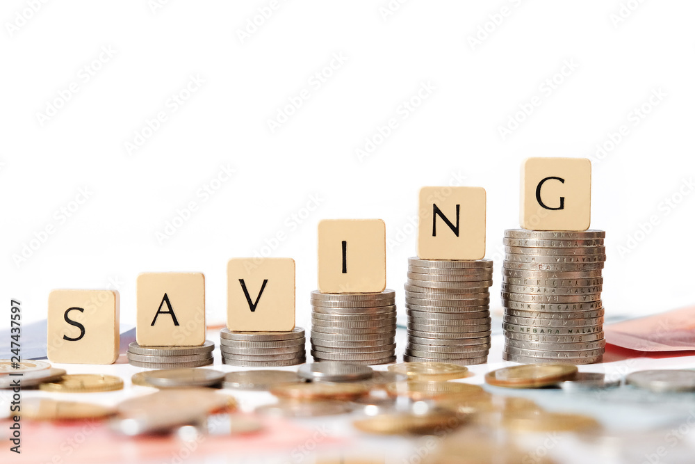 Saving text written on block with stacked RM ( Ringgit Malaysia ) and ...