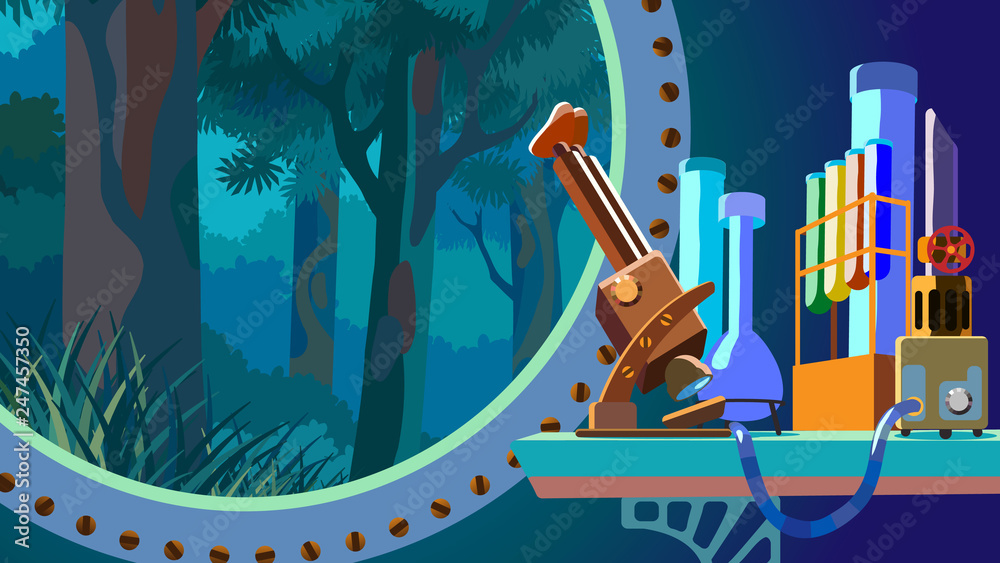 Science of wild life in nature condition wich research equipment ...