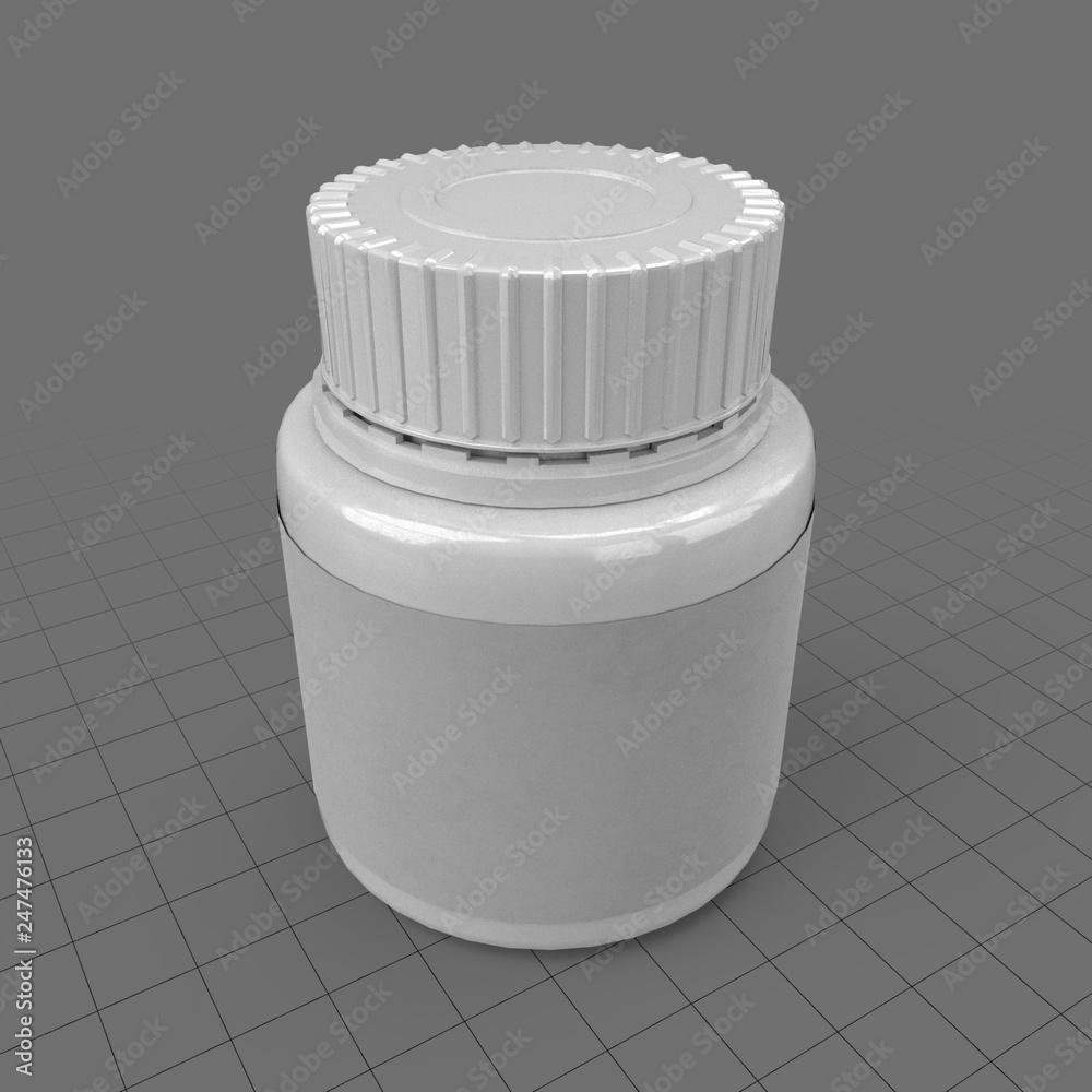 Medicine bottle Stock 3D asset | Adobe Stock
