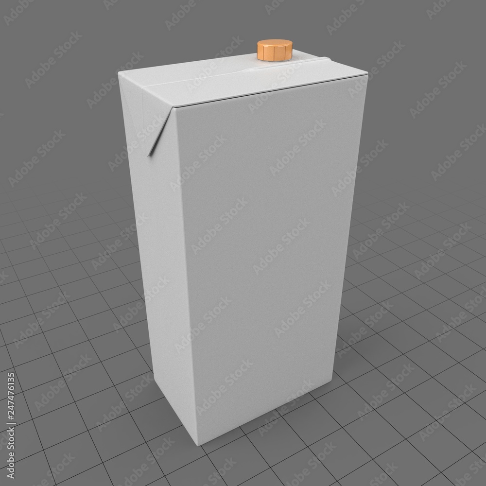 Juice box Stock 3D asset | Adobe Stock