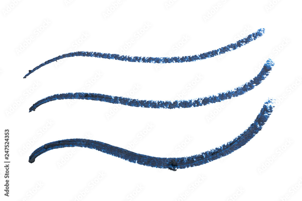 Dark blue pencil drawings are isolated on white paper Stock Photo ...