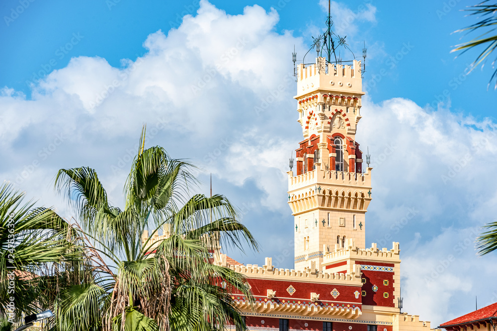 .Main tower of Royal Palace of the 1930s in Turkish and Florentine ...