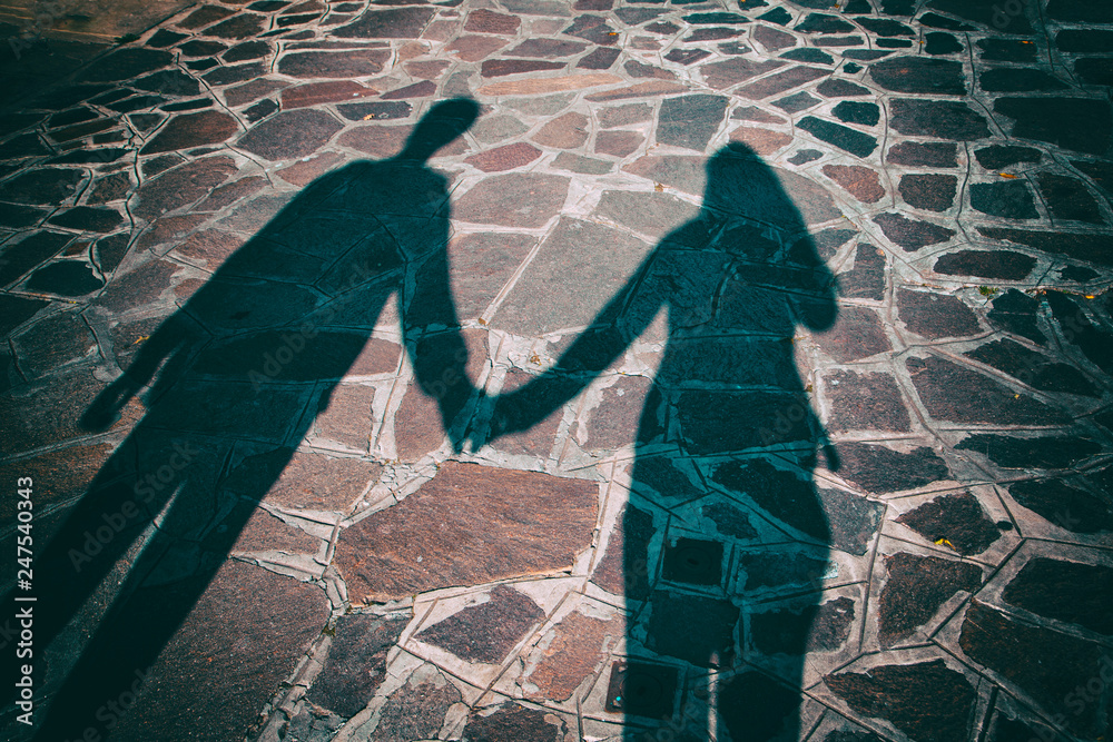 Couple Holding Hands Shadow