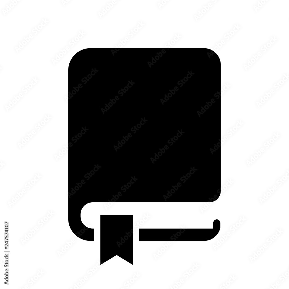 Textbook vector icon Stock Vector | Adobe Stock
