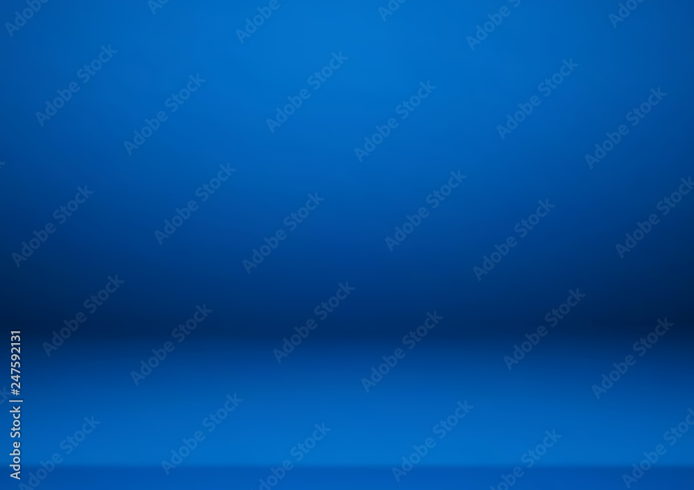 Empty blue color product showcase. Used as background for display your ...