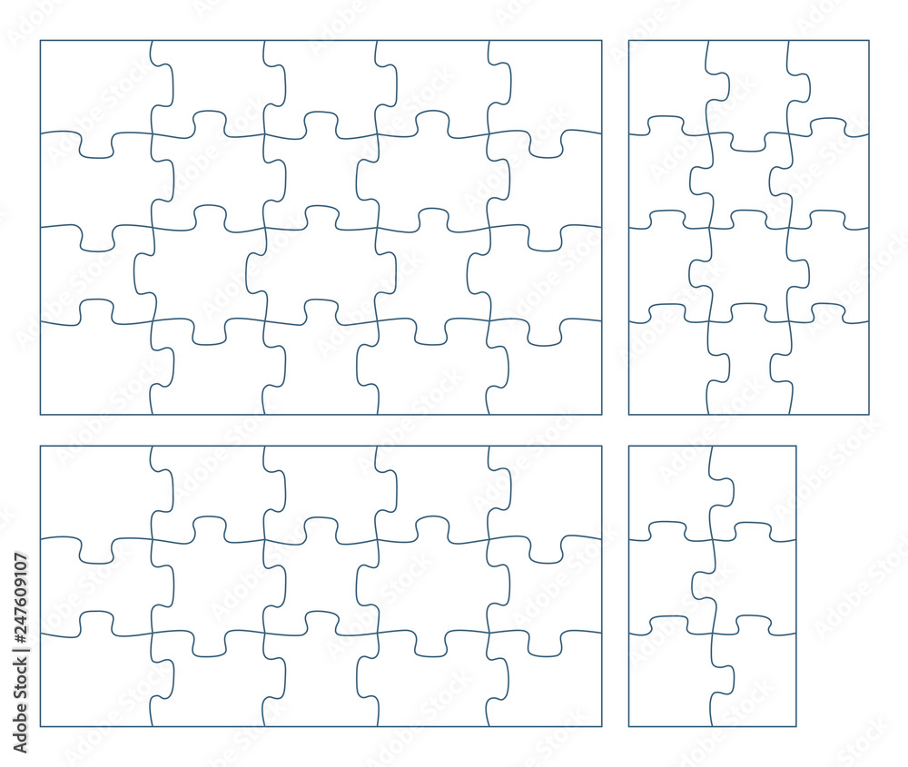 2 Puzzle Piece Template