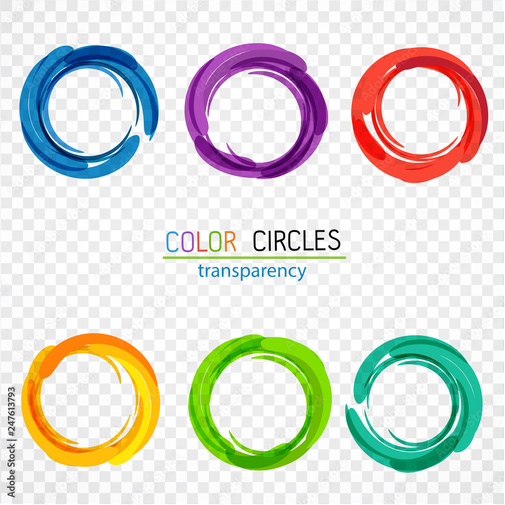 Circle set. Vector illustration. Business Abstract Circle icon ...