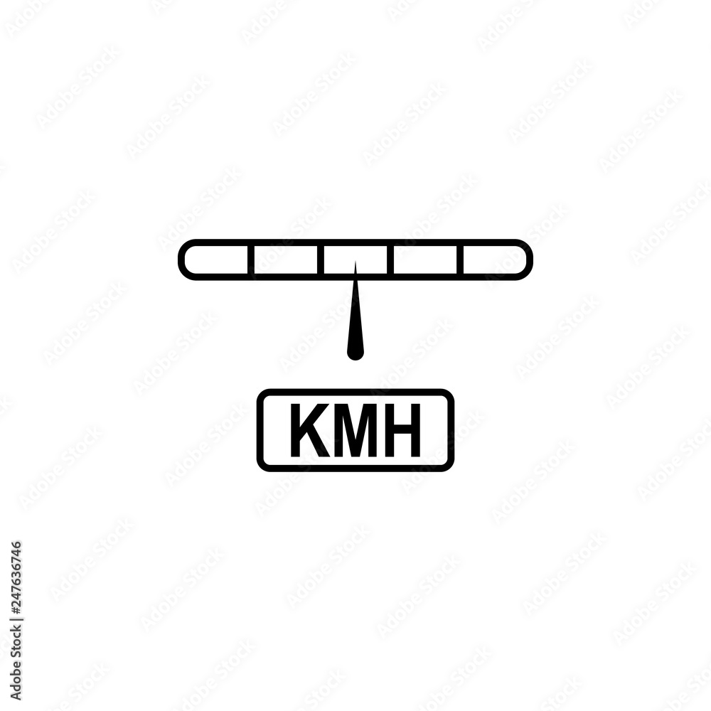 speedometer, kilometer, hours icon. Signs and symbols can be used for ...