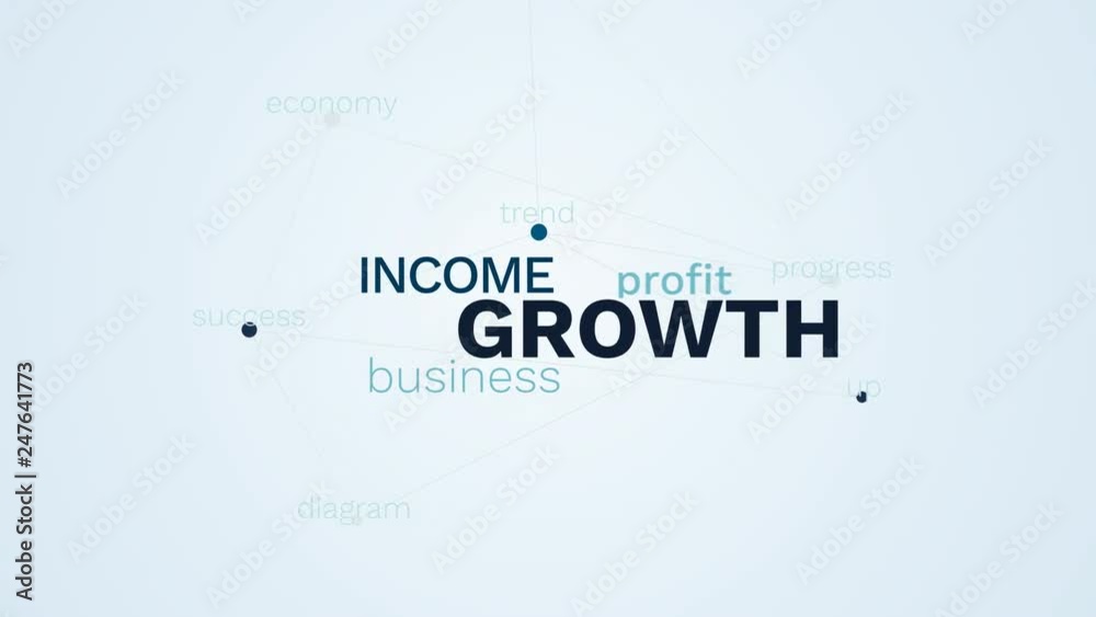 growth income business profit progress increase trend up success ...
