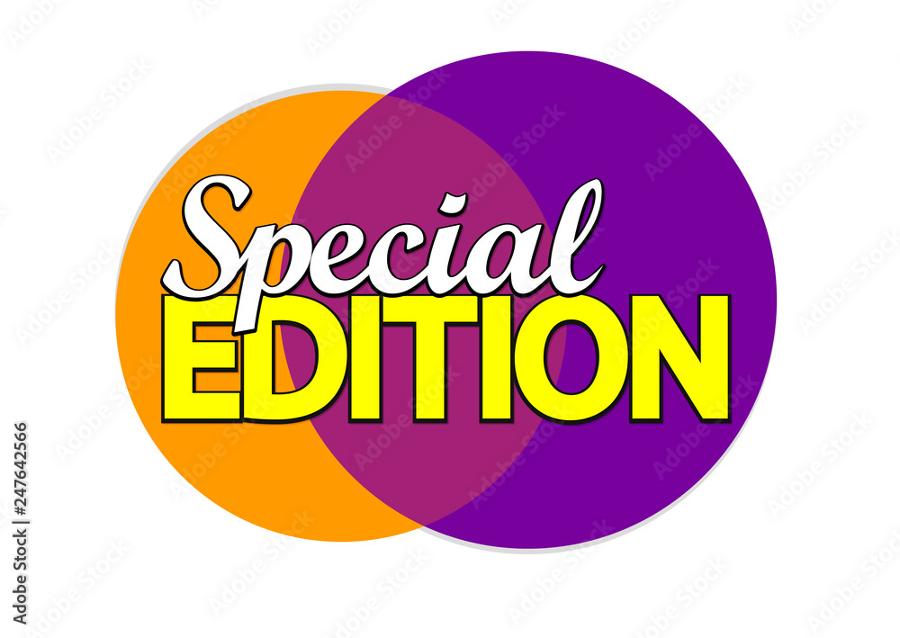 Special Edition, banner design template, promo tag, vector illustration ...
