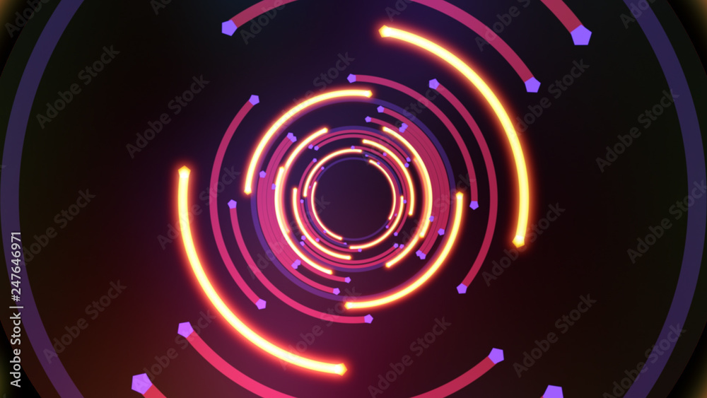 Neon Shapes Transition Stock Template | Adobe Stock