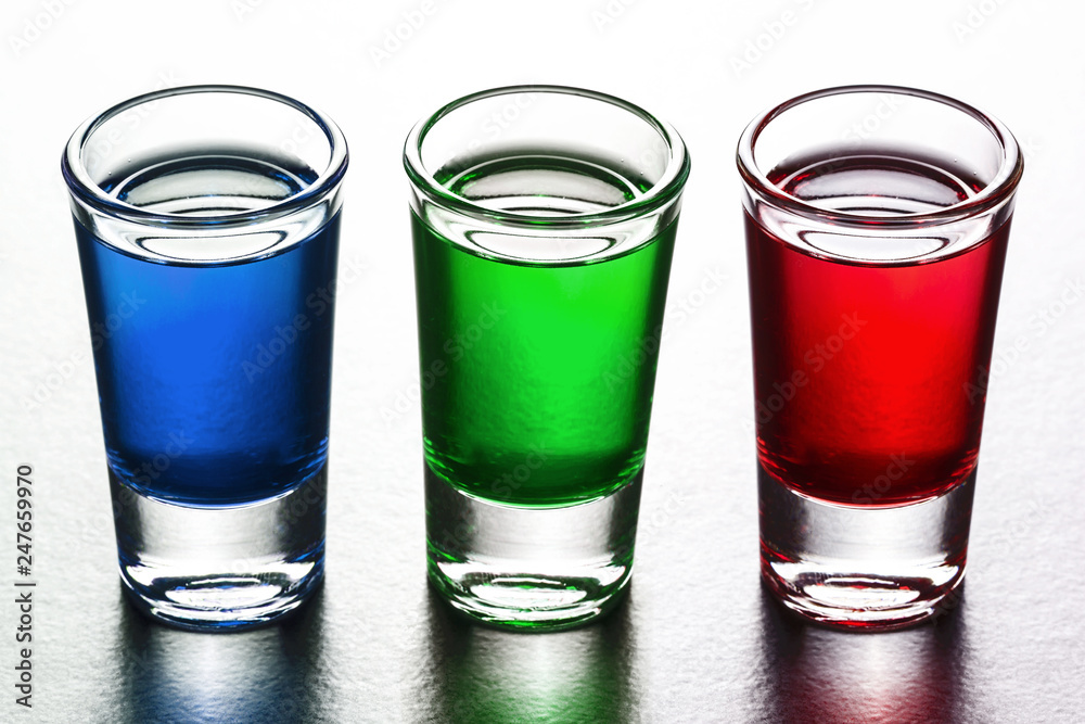 Colorful Alcohol Shots